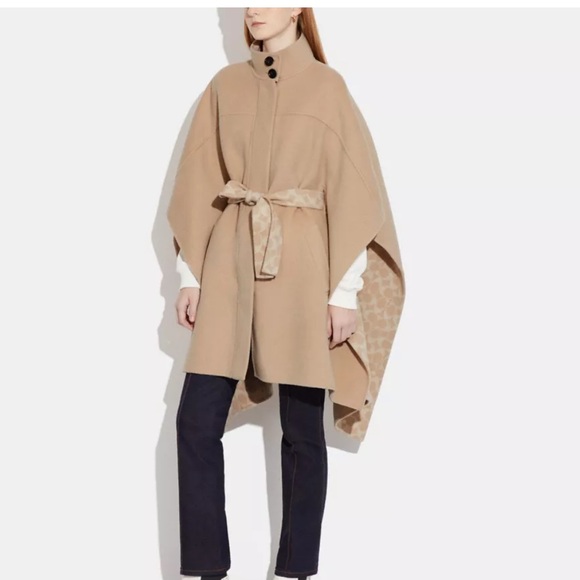 Coach | Jackets & Coats | New Coach Tan Cape Coat | Poshmark